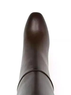 AQUAZZURA 80mm Leather Knee High Boots
