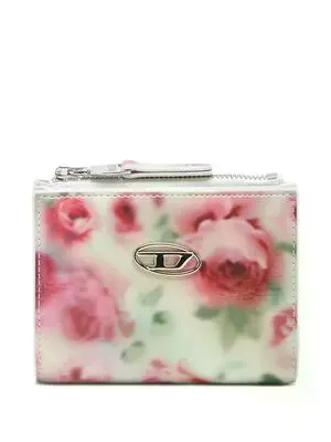 Diesel Floral-print Zip-fastening Wallet - White