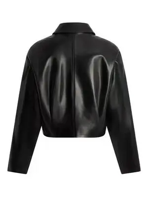 Bally Shirt-collar Lambskin Leather Jacket