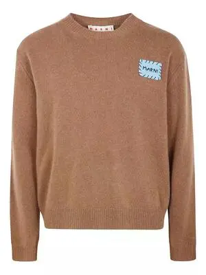 Marni Logo-patch Crew-neck Sweater