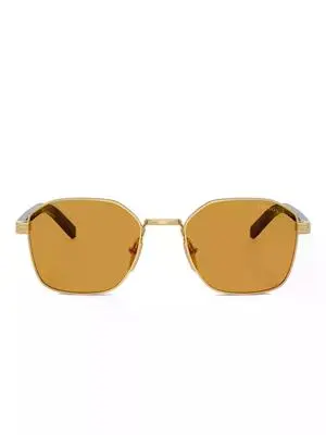 Prada Geometric Sunglasses - Gold