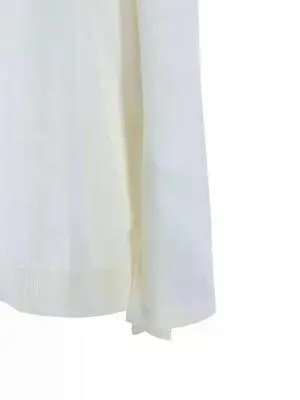 Alberta Ferretti Long-sleeve V-neck Sweater - White