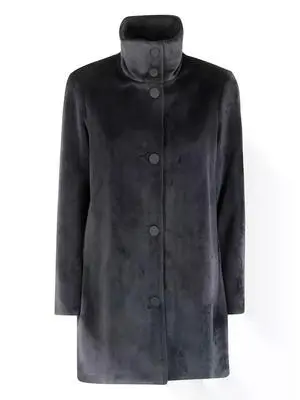 RRD Buttoned Funnel-neck Coat
