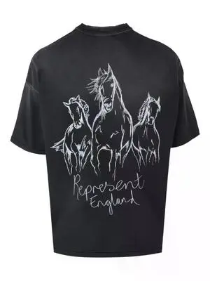 REPRESENT Horses Graphic T-shirt
