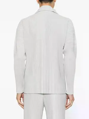 Issey Miyake Pleated Halterneck Top - Grey
