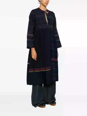 INJIRI Striped Pattern Coat
