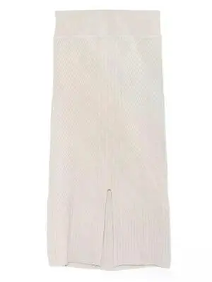 Lorena Antoniazzi Ribbed Knit Midi Skirt