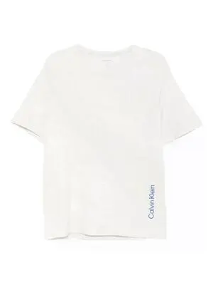 Calvin Klein Logo-print T-shirt - Neutrals