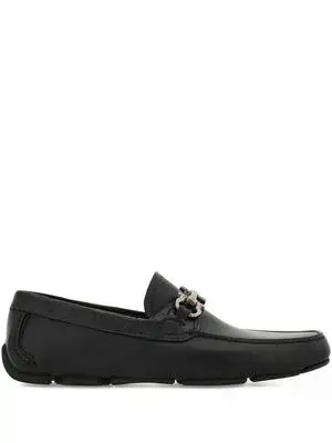 FERRAGAMO Gancini-buckle Loafers - Black