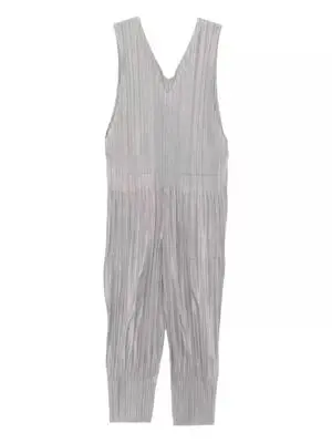 Issey Miyake Pleated Jumpsuit - Grey