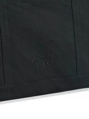Maison Kitsuné Large Fox Head Tote Bag - Black