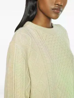 Maison Kitsuné Crew-neck Cable Knit Sweater