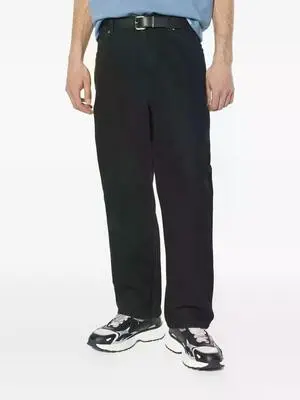 Maison Kitsuné Belt-loops Denim Trousers - Black