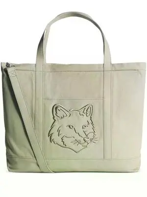 Maison Kitsune Embroidered Totes