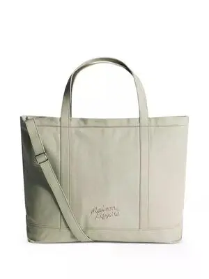 Maison Kitsuné Fox Head Xl Tote Bag - Neutrals