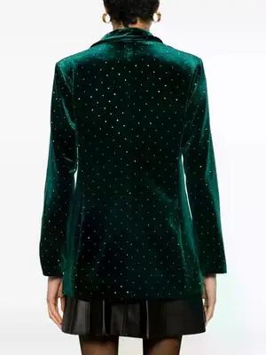 NEVER FULLY DRESSED Embellished Velvet Blazer