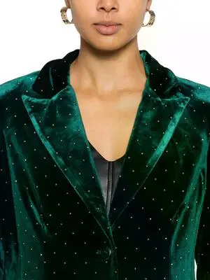NEVER FULLY DRESSED Embellished Velvet Blazer