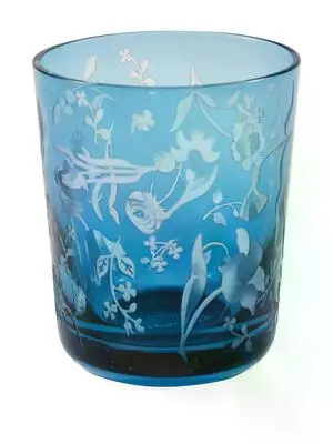 POLSPOTTEN Engraved-floral Glass Tumblers