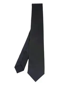 Kiton Wool Neck Tie - Black