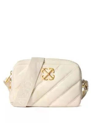 Off-White Quilted Arrow Leather Crossbody Bag