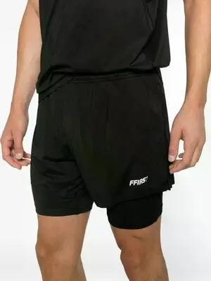 FAMILY FIRST Logo-print Performance Shorts