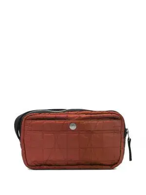 Stone Island Quilted Zip Clutch - Red