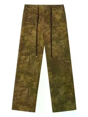 LOW CLASSIC Drawstring Camouflage Trousers