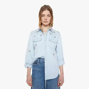 MOTHER All My Exes More Is More Shirt - Blue
