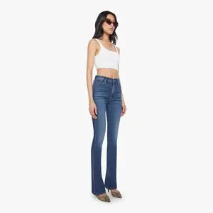 MOTHER High Waisted Runaway Shine On Jeans
