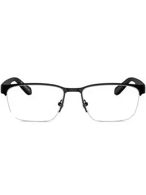 Emporio Armani Logo-engraved Glasses - Black