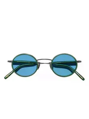 MOSCOT Cosnic Round-frame Sunglasses - Blue