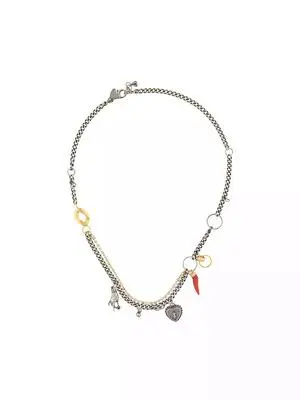 Iosselliani Puro Heart Charm Necklace - Silver