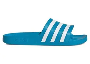 Adidas Adilette Aqua Slides - Solar Blue/cloud White