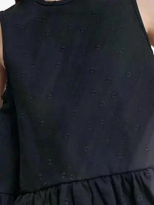 Cecilie Bahnsen Barbara Embroidered Top - Black