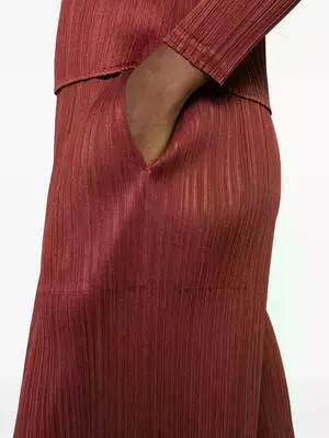 Issey Miyake Pleated Trousers - Brown