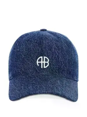 ANINE BING Logo-embroidered Jeremy Baseball Cap - Blue