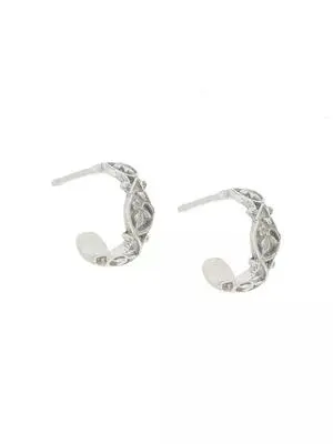 WOUTERS & HENDRIX My Favourite Cast Ribbon Hoop Earrings - Metallic
