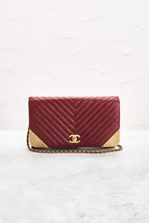 Chanel Calfskin Wallet On Chain