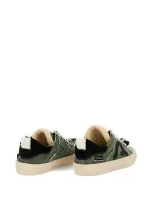 SPRINGA Canvas Frayed-trim Sneakers