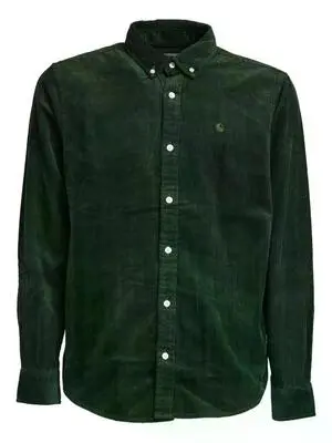 Carhartt Work In Progress Button-down Logo Shirt - Green