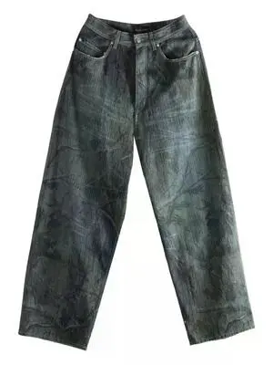 Balenciaga Contrast Stitching Jeans For Men
