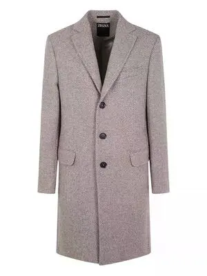 Zegna Notched-lapel Wool Coat