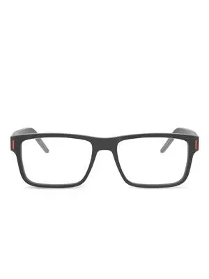 Tag Heuer Rectangle-frame Eyeglasses - Black