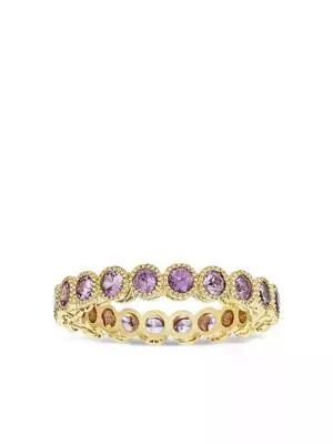 TANYA FARAH 18k Sapphire Eternity Ring - Gold