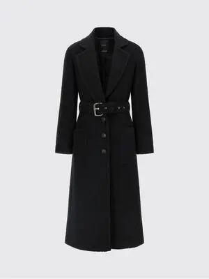 Pinko Belted Coat - Black