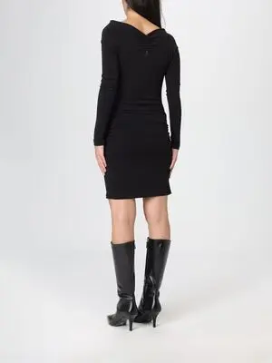 Patrizia Pepe Long Sleeve Ruched Dress