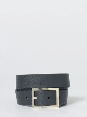 ORTIGNI Leather Belt - Blue