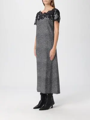 Ermanno Scervino Lace Trimmed Dress - Black