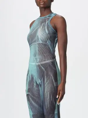 JEAN PAUL GAULTIER Graphic Print Tank Top - Indigo