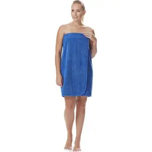 ARUS Gots Certified Organic Cotton Shower Bath Wrap - Azul